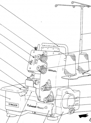 Overlock Singer 10 UJ 13