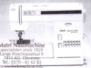 Sewingmachine Pfaff 6232 6152 6123